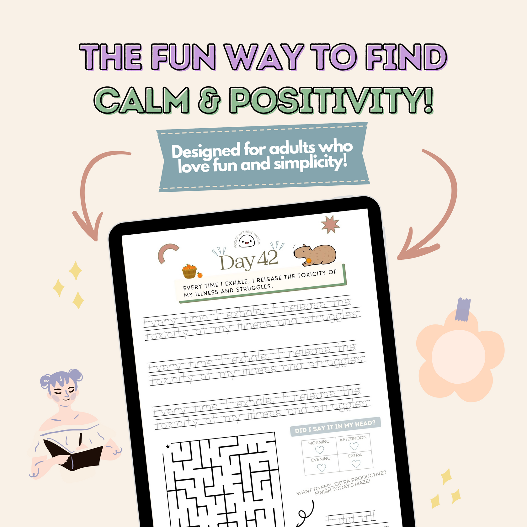 Daily Activity Book for Adults With Anxiety – Human of Impact